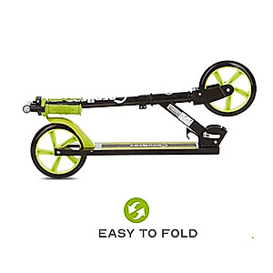 Voyager Big Wheel 2 Wheeled Kick Scooter Folding Scooter for Kids Large 200 MM Wheels, Easy & Portable Fold-N-Carry Design, Ultra-Lightweight, Comfortable & Safe, Durable & Easy to Ride