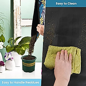 Waterproof Potting Mat for Indoor Plant Transplanting and Dirt Control, Gardening Gifts for Women, Birthday Gifts for Plant Lovers, Thick Foldable Repotting Mat Succulent Gardening Mat 29.5"x29.5"