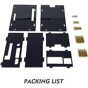 Acrylic Case for InnoMaker AMP and AMP Pro Hat Module Works with Raspberry Pi 5 4 3B B+
