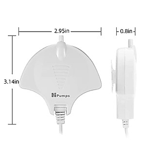 LERODITE Silent Mini Aquarium Air Pump, The Quiet Oxygen Air Pump for 1-25 Gallon Fish Tank with Air Pump Accessories, Adsorbable, Ultra Silent, 1.0 Watts