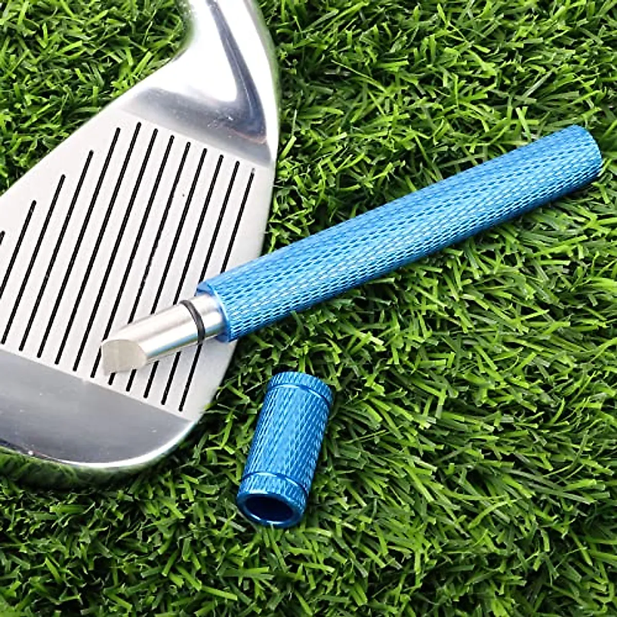 Bulex Golf Club Groove Sharpener, Re-Grooving Tool and Cleaner for Wedges & Irons - Generate Optimal Backspin - Suitable for U & V-Grooves