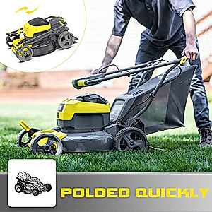 PowerSmart 40V MAX 17-Inch Cordless Lawn Mower & String Trimmer Combo Kit, 4.0Ah Battery and Charger Included (PS76404C)