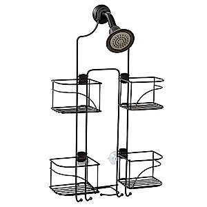 Home Shower Caddy Storage Bronze Hanging Shelf Bathroom Elegance Organizer Rack Institu Bathroom Shelves Bathroom Decor Home Decor Bathroom Organizer Bathroom Accessories Bathroom Storage