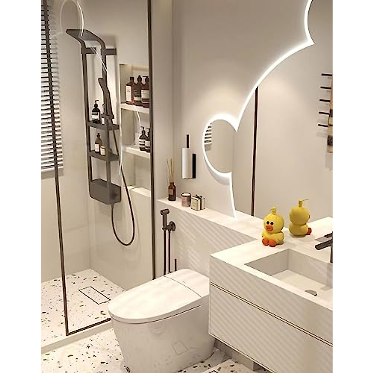 Paper Towel Holder, Drilling Under Cabinet Kitchen, 13.2 inch Stainless Steel Paper Towel Roll Rack, Towel Roll Hanger for Bathroom (Black)