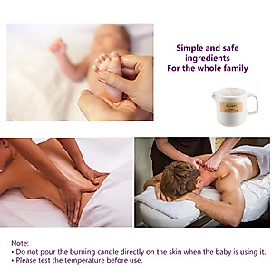 MELONY Soy Massage Oil Candle | Horeysuckle Galbanum | 2.82 OZ / 80G | Perfect Intensive Skin Treatment Candle | Nourishing with Almond Oil, Shea Butter & Cocoa Butter | Massage & Moisturise