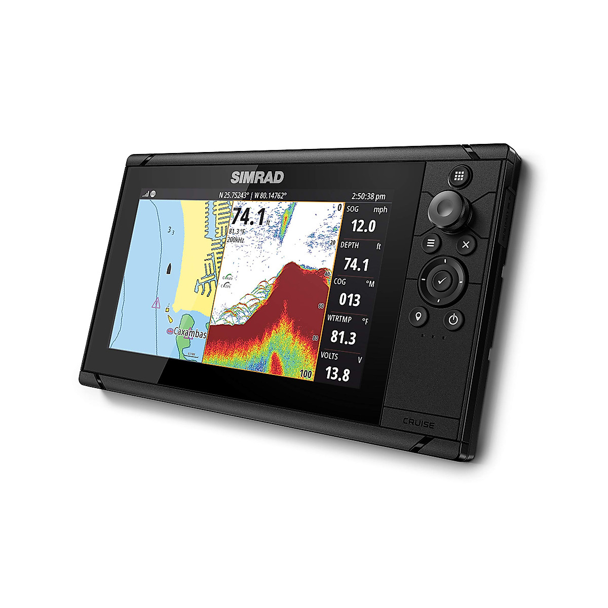 Simrad Cruise 9-9-inch GPS Chartplotter with 83/200 Transducer, Preloaded C-MAP US Coastal Maps