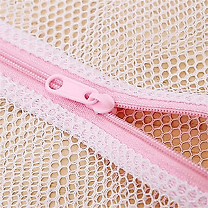 Ellylian Mesh Laundry Bags, Washing Machine Wash Bags, Reusable And Durable Mesh Wash Bags For Delicates Blouse, Hosiery, Underwear, Bra, Lingerie Baby Clothes,39.5 * 28Cm