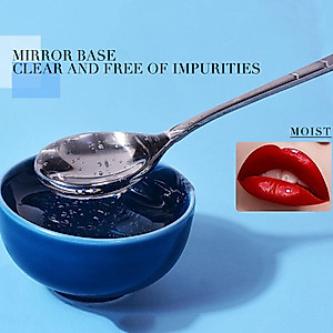 Transparent Lip Gloss ，Moisturize Lip Gloss Base, Lip Gloss Base Oil Material Lip Makeup Primers, Primer for DIY Handmade Lip Balms Lip Gloss- 1.69Fl.Oz(1 Pcs,Clear)