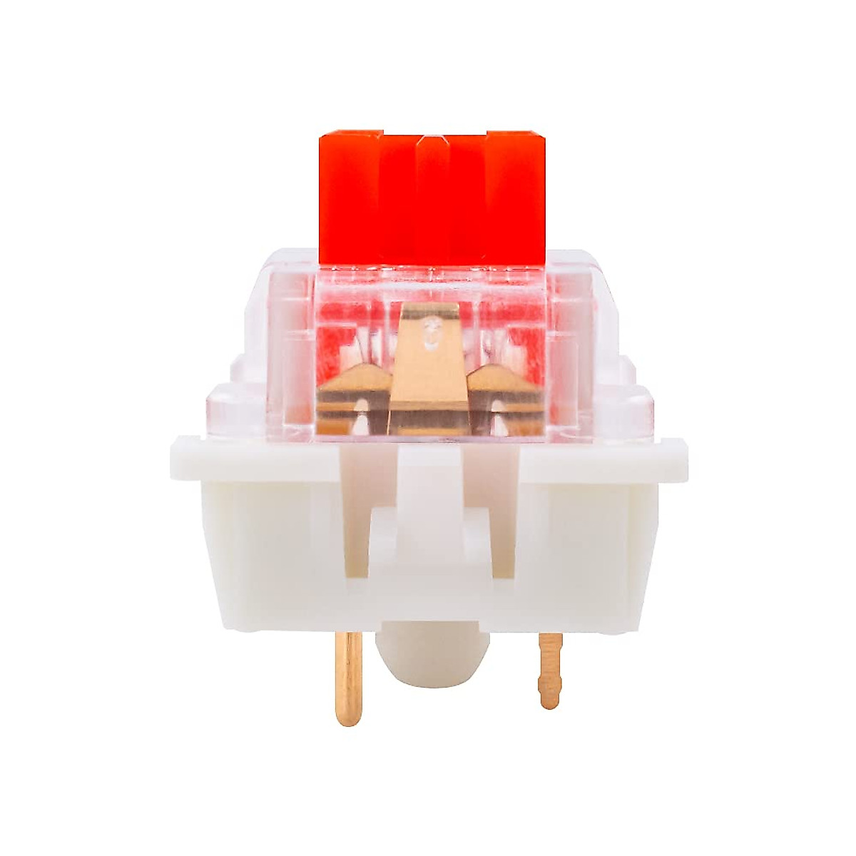 Outemu Red Switches 65-Pack, 3 Pin Key Switches - Cherry MX Equivalent DIY Replaceable Switches for Mechanical Keyboard 45gf Linear/RGB/Dustproof