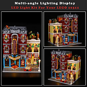 Xunsan LED Light Kit for Lego Jazz Club 10312 Building Blocks,Compatible with Lego Jazz Club Set,Light up Your Lego 10312 Model,Standard Version(NOT Include Lego Model)