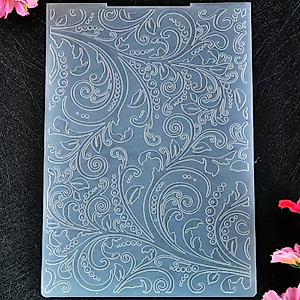 DDOUJOY Leaves Berry Plastic Embossing Folders for Card Making Scrapbooking and Other Paper Crafts 2101003