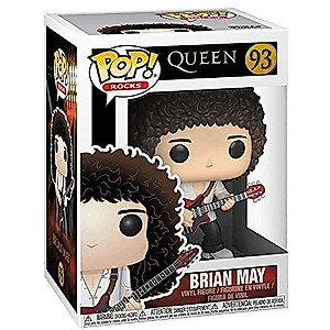POP Queen - Brian May Funko Pop! Vinyl Figure (Bundled with Compatible Pop Box Protector Case) Multicolored 3.75 inches