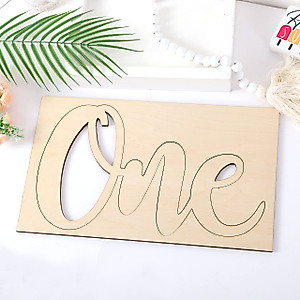 One Birthday Sign - 1st Birthday Party Decor - Perfect For First Birthday Photo Shoots, Cake Smashes, Photo Props