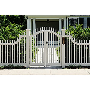 Vertical Black and Gold House Number, Address Plaque Outside Sign - Mailbox Numbers (10" x 3.5") Customized Sign for House, Store, Office, Outside, 911 Visibility Signage, (Vertical)