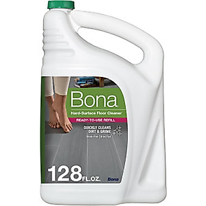 Bona Multi-Surface Floor Cleaner Refill, for Stone Tile Laminate and Vinyl LVT/LVP, 128 Fl Oz