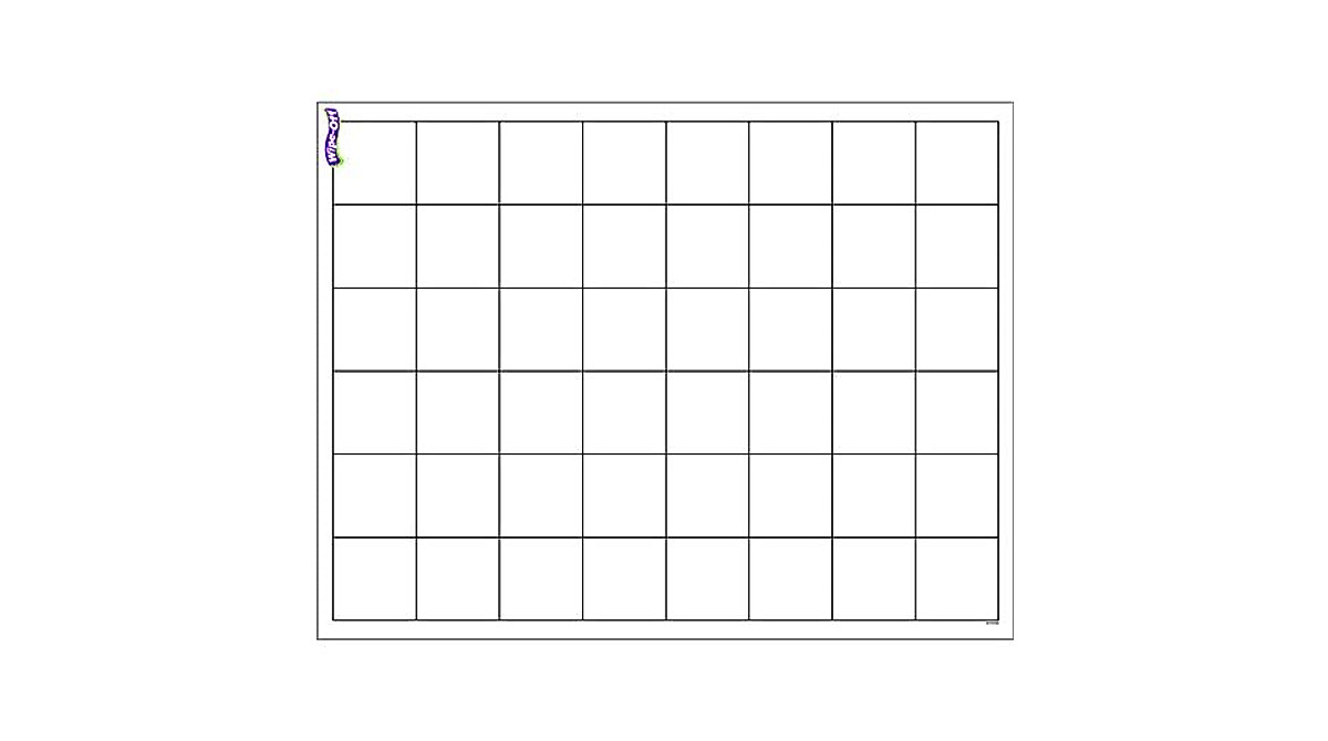 TREND Graphing Grid Wipe-Off Chart for Easy Learning