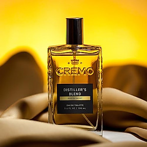 Cremo Cologne for Men - Distillers Blend Mens Cologne Spray - A Combination of Kentucky Bourbon, Smoked Vetiver and American Oak, Fragrances For Men, 3.4 Fl Oz