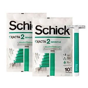 Schick Exacta2 Sensitive Disposable Shaver 20p (10 Count x 2Pack)