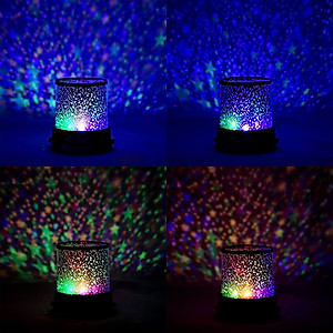 TABLECLOTHSFACTORY Starry Galaxy Sky Projector Cosmos Romantic Color Changing LED LAMP Gift Set