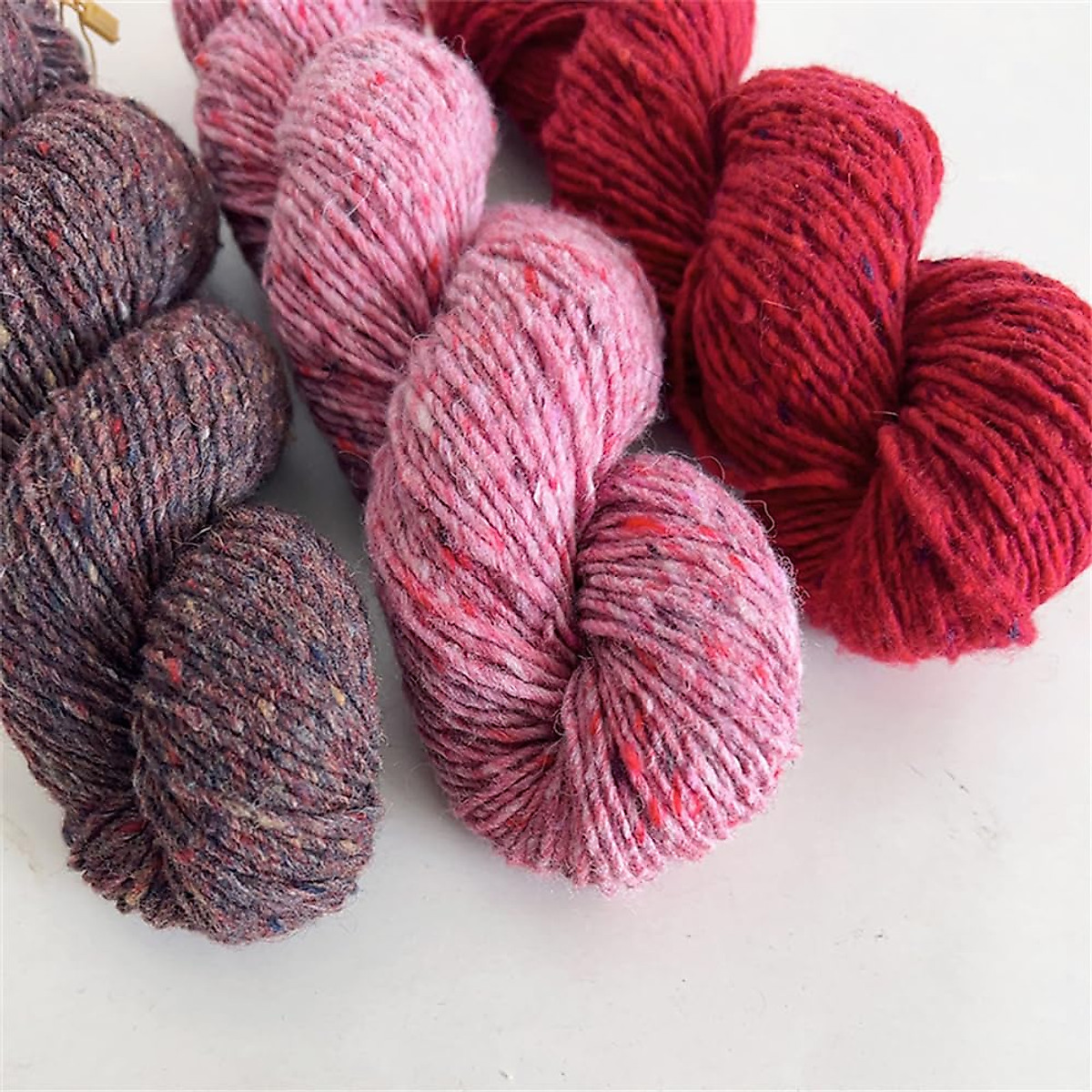 Lotus Alpaca Tweed Unique Yarn, 72% Merino Wool 10% Alpaca 18% Nylon Blended Sport Weight Yarn for Knitting & Crocheting DIY Crafts, Hats, Cardigans, Pullovers, 1 Skein/ 50 Grams, Soft Baby Yarn (#06)