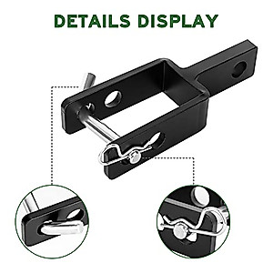 EBESTTECH 1PC Quick Hitch Adapter Bracket fit for Category 1 Quick Hitch Used to Adjust Top Link Bracket Movements Adjustable Top Bracket Hitch Adapter