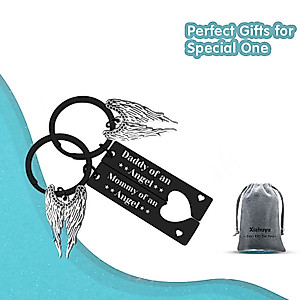 Xiahuyu Loss Memorial Keychain Miscarriage Gifts for Parents Baby Memorial Gifts Pregnancy Loss Gifts Remembrance Bereavement Gifts Sympathy Gifts for Infant Loss Child Loss