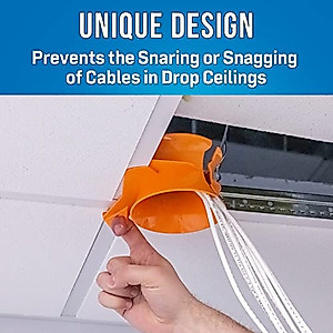 Jonard Tools CPF-215 Cable Funnel Drop Ceiling Protector, Orange
