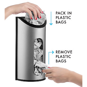 Fox Run 12-Inch Stainless Steel Bag Saver, 3.25 x 6.75 x 12.25, Gray