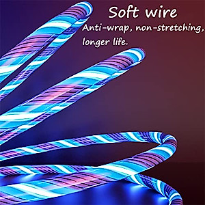 Light up USB C Charger Cable,Led Charging Cable,Light Up Charger Type-C Cord,Fast Charging Cable Compatible with Samsung Galaxy A10e A20,Note 20 10 9 8,Moto G7,3.3ft(not Compatible with i-Phone)