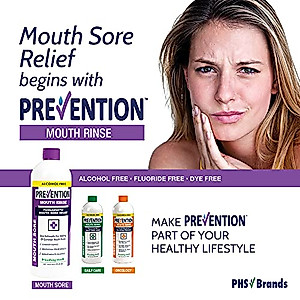Prevention Mouth Sore Mouth Rinse | Canker Sore Treatment - 4 Pack