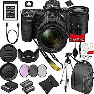Nikon Z6II Mirrorless Digital Camera 24.5MP W/Nikkor Z 24-70mm f/4 S Lens + 64GB G Series XQD Memory Card +Accessory Bundle (20 Pieces)