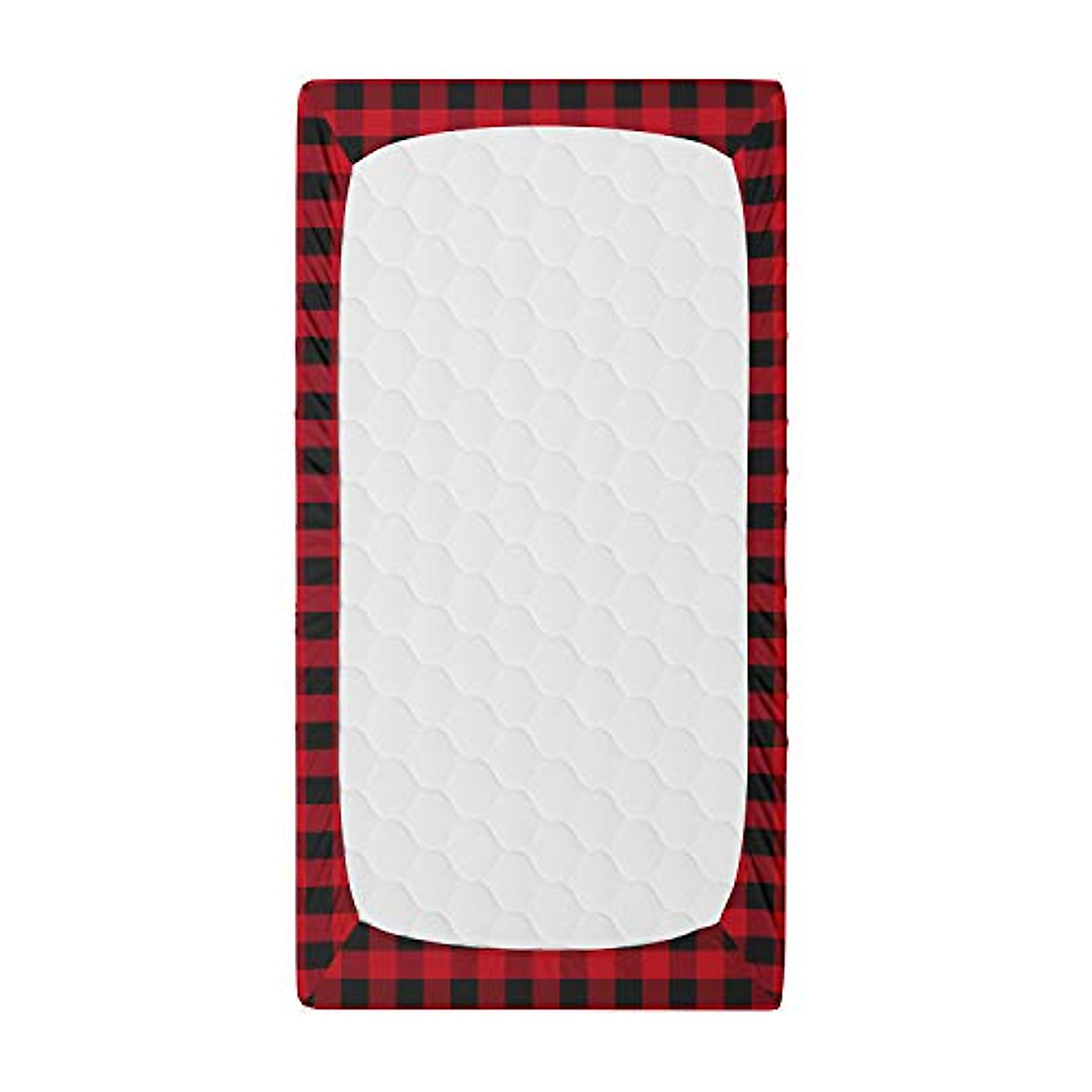 Crib Sheets for boy Girl - 100% Cotton Fitted Crib Sheet Set - Perfect for Baby Boys, Fits Standard Toddler Mattress (Buffalo Plaid)
