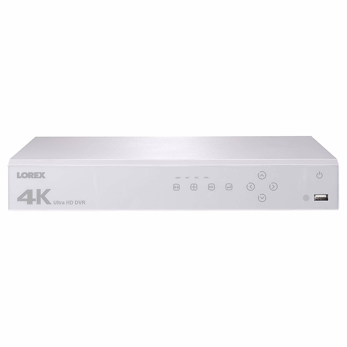 Lorex LHV51082TW 4K Ultra High Definition 8 Channel, 2TB Hard Drive Digital Video Surveillance Recorder (DVR), White,(M.Refurbished)