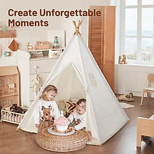 Kids Teepee Tent for Kids,Kids Play Tent for Girls & Boys, Gifts Playhouse for Kids Indoor Outdoor Games, Kids Toys House for Baby (Teepee Tent for Kids)