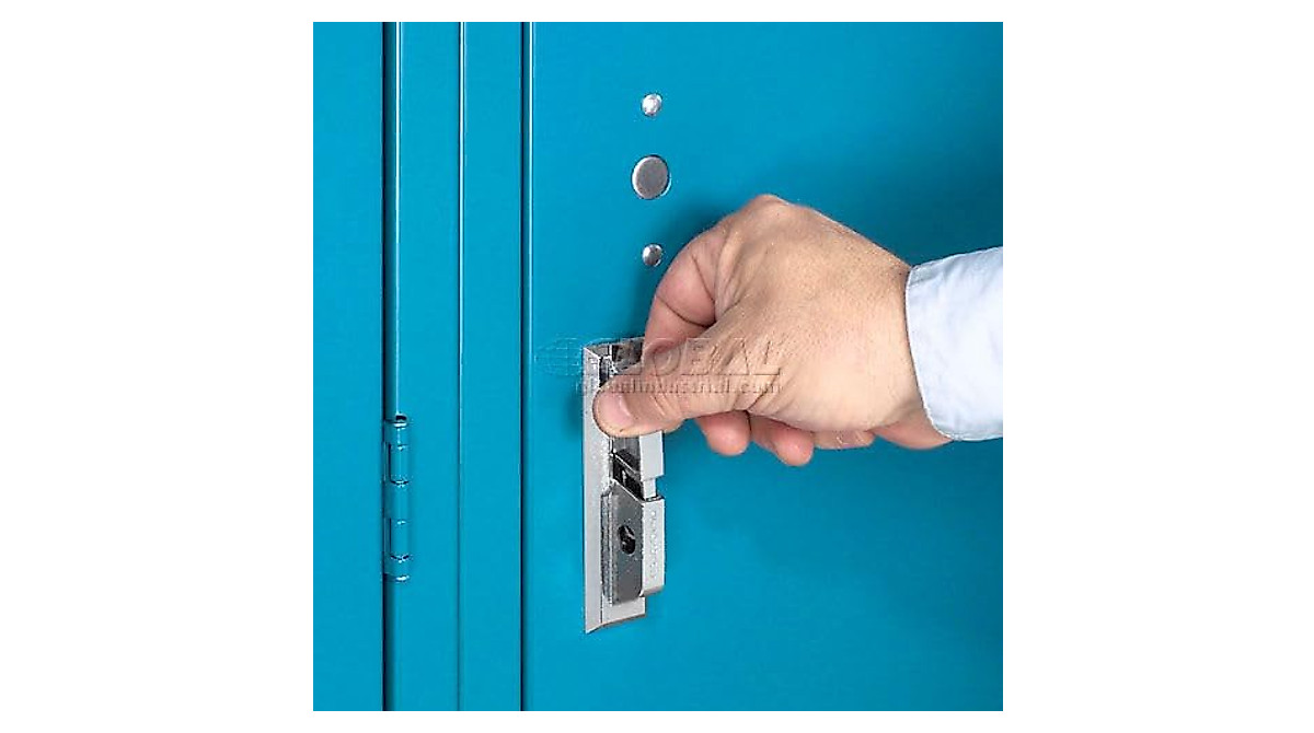 Buy Global Industrial Blue Double Tier Locker - 6 Door
