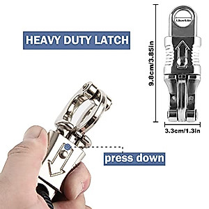 Trailer Tie for Horse Haulage, Cross tie with Adjustable Nylon Straps with Panic Snap and Bull Snap Fixed Eye Equestrian Equipment Black, Aadjustable from 28" to 46"