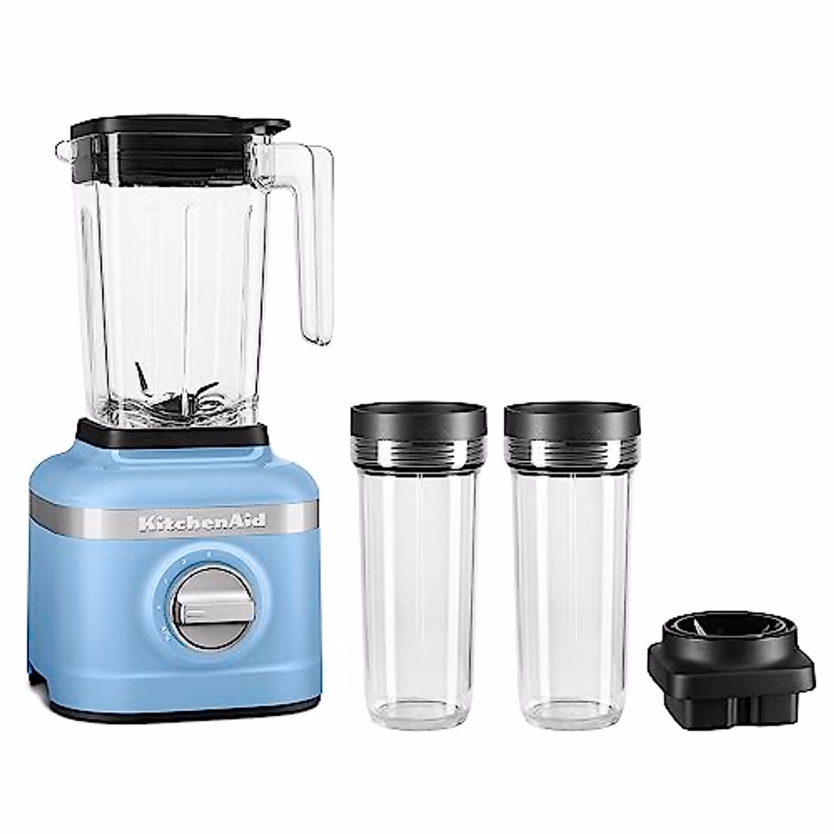 KitchenAid K150 3 Speed Ice Crushing Blender with 2 Personal Blender Jars - KSB1332Y - Blue Velvet