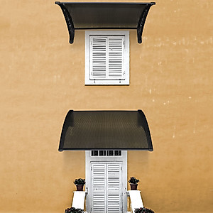 Yescom 2 Packs 40"x40" Outdoor Awning Patio Door Window Cover UV Protection Hollow Sheet