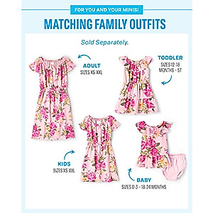 The Children's Place,Family Matching Dresses, Mommy and Me,Girls,Rose Floral,6-9 Monhs