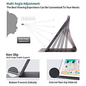 Case for All-New Fire HD 10 Tablet (7th/9th Generation,2017/2019 Release),with Adjustable Stand & Auto Wake/Sleep Feature Smart Protect Cover for Fire HD 10.1 inch - Sunflower and Black Cat