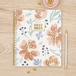 AT-A-GLANCE 2022-2023 Planner, Weekly & Monthly Academic, 8-1/2" x 11", Large, Badge Floral (1613F-905A)
