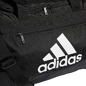 adidas Unisex Defender 4 Small Duffel Bag, Black/White, One Size