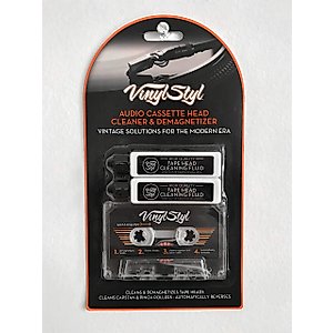 Vinyl Styl Audio Cassette Head Cleaner & Demagnetizer - for Home/Auto/Portable