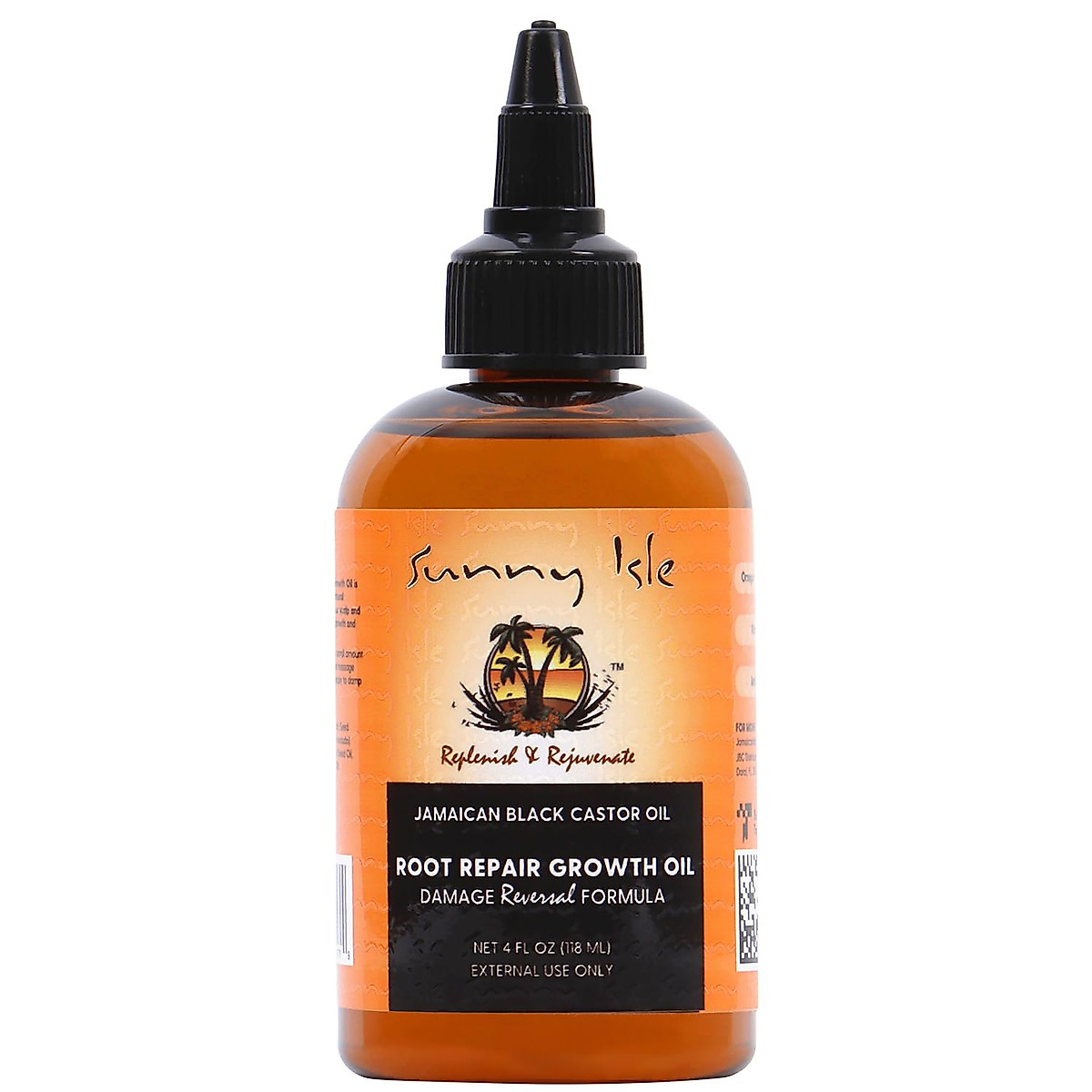 Sunny Isle Jamaican Black Castor Oil Root Repair Growth Oil 4oz | Damage Reversal Formula | Nourishes Hair follicles | Moisturizes Scalp to Strengthen and Prevent Hair Loss