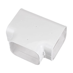 PATIKIL 6" PVC Decorative Line Cover, Tee Elbow Tubing Parts Accessories for Air Conditioner Central AC Heat Pump, White