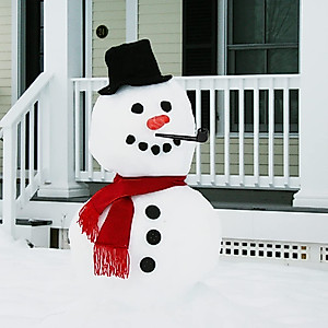 Evelots Snowman Decorating Kit-16 Pieces-Durable/Reusable-Entire Family Fun-Sturdy Prongs-Outdoor Build a Snowman Kit
