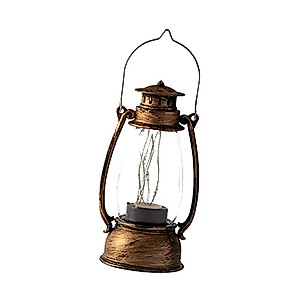 Kerosene Lantern Retro Lamp Outdoor LED Solar Lights Vintage Decor LED Lanterns Solar Lights Outdoor Hanging Emergency Lighting Vintage Flickering Light Desktop Night Light