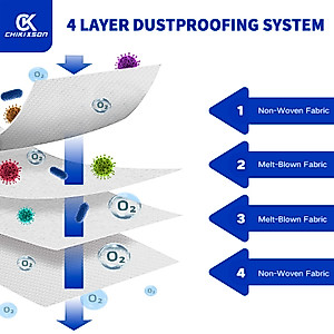 CHIKIXSON Reusable Vacuum Bags for All iRobot Roomba I & S & J Series Clean Base, 3 Pack, Zipper (New Version)