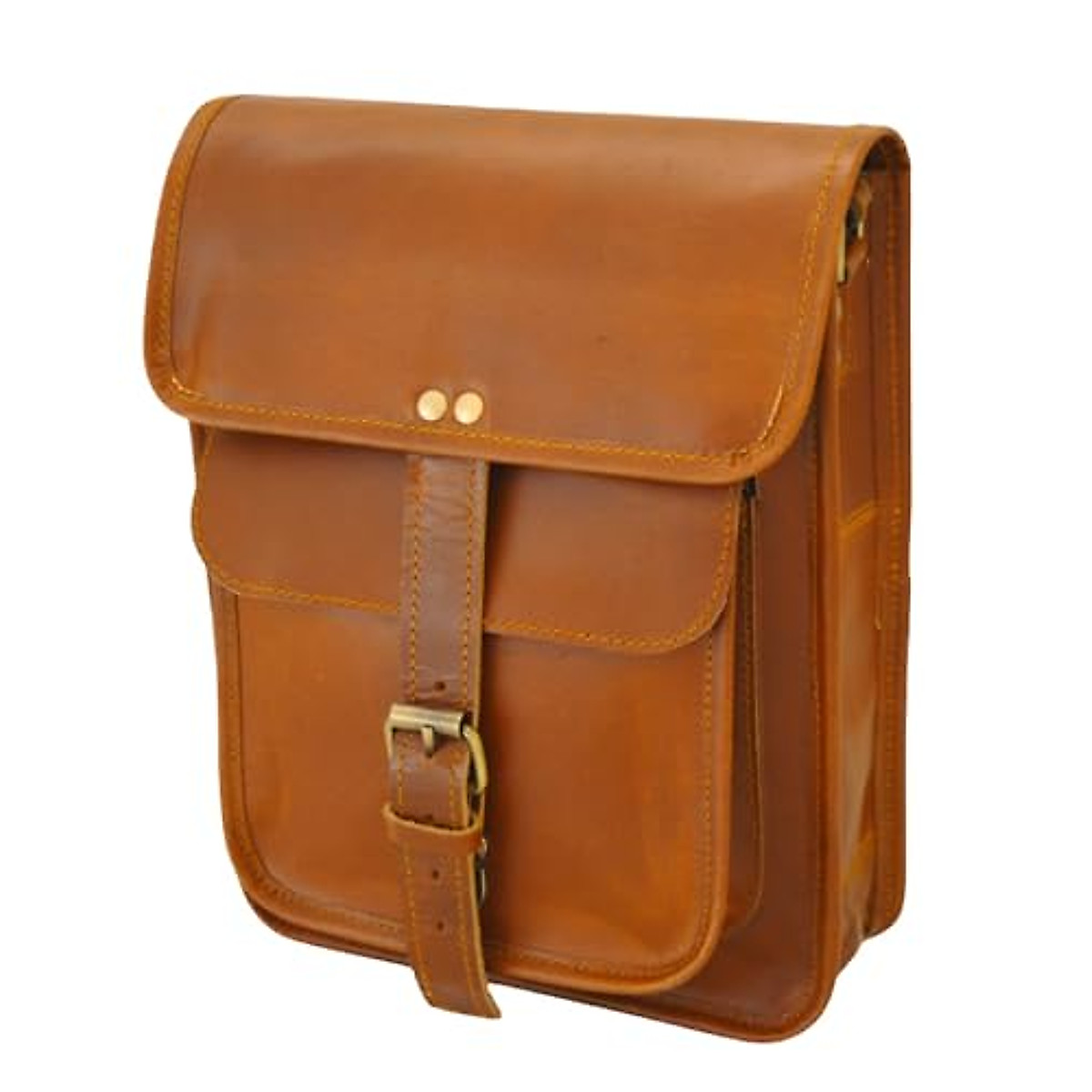 Satchel And Fable Leather I Pad Messenger Tablet Cross Body Shoulder Bag 11 Inch