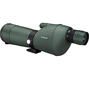 BARSKA 20-60x60mm Colorado Zoom Straight Spotting Scope Waterproof with Flip-Down Lens for Target Shooting Range Hunting Birding